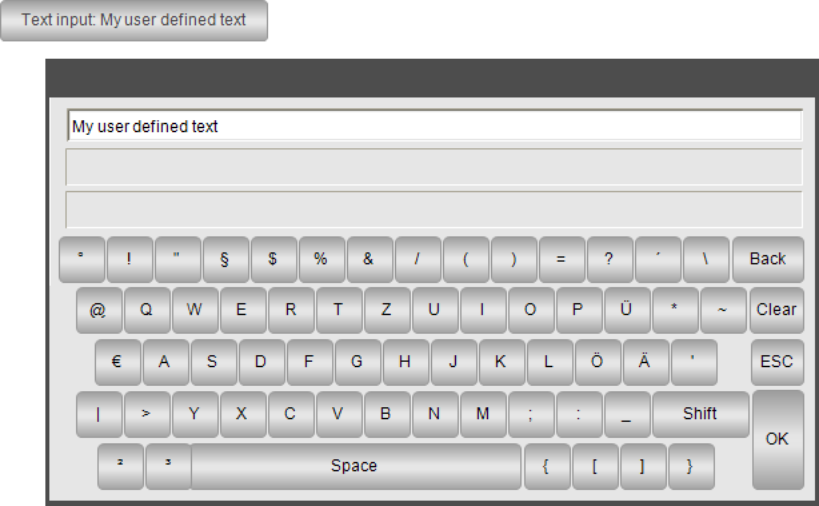 Configuring text input with the virtual keyboard