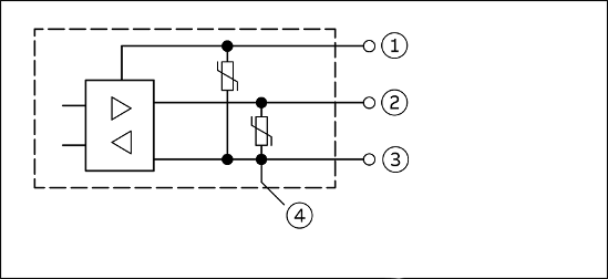 Technical data of the digital inputs/outputs if used as outputs