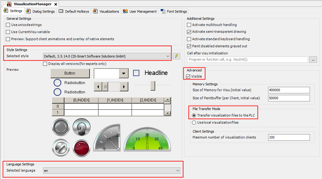 Setting up the VisualizationManager