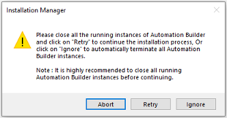 Uninstalling Automation Builder