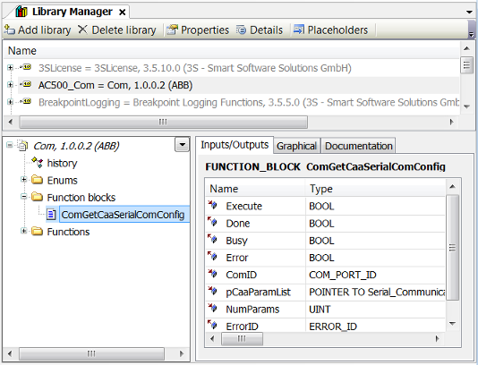 Activate particular configuration parameters