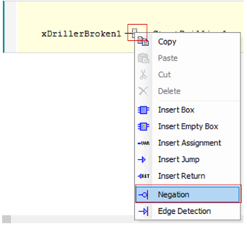 Adding assignments and a Boolean NOT to the DO signals