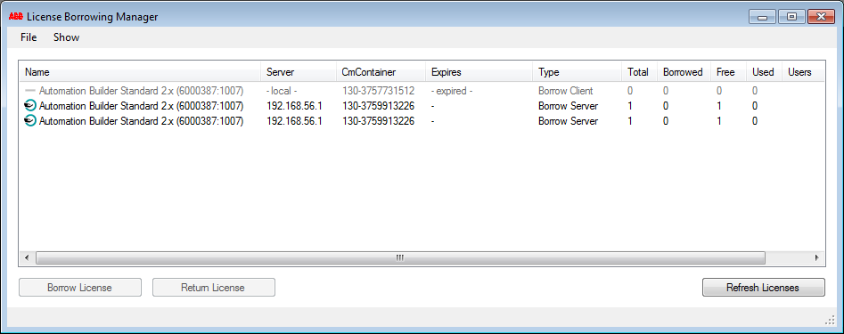 Returning a network license